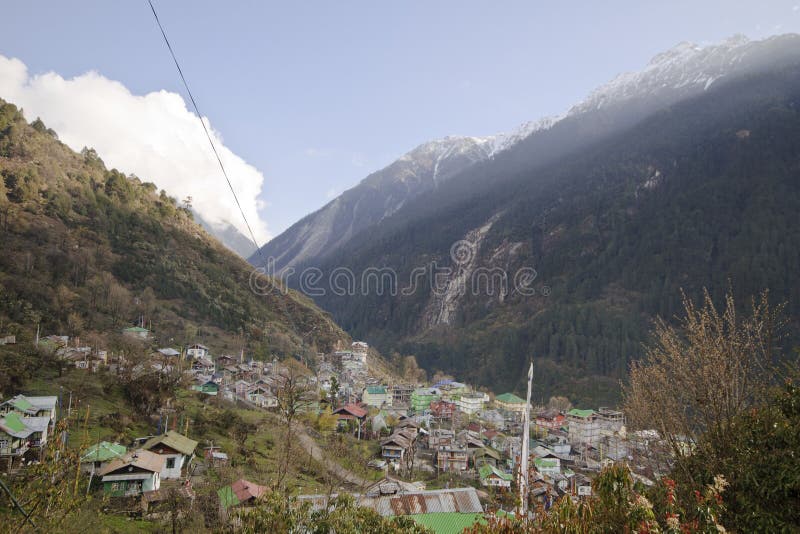 Part of the Lachung town stock image. Image of lachung - 29463749