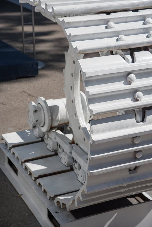 Part of a Large Metal Track for a Tractor or Excavator for Coal Stock ...