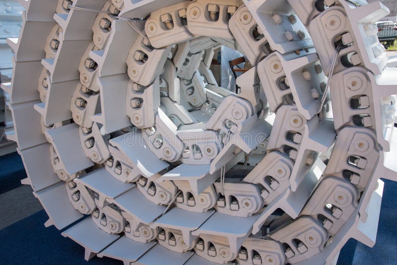 Part of a Large Metal Track for a Tractor or Excavator for Coal Stock ...