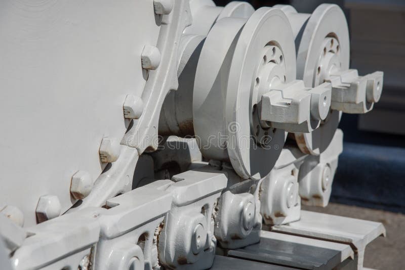 Part of a Large Metal Track for a Tractor or Excavator for Coal Stock ...