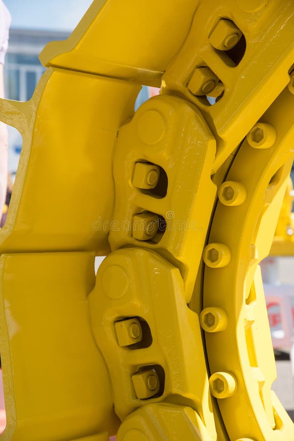 Part of a Large Metal Track for a Tractor or Excavator for Coal Stock ...