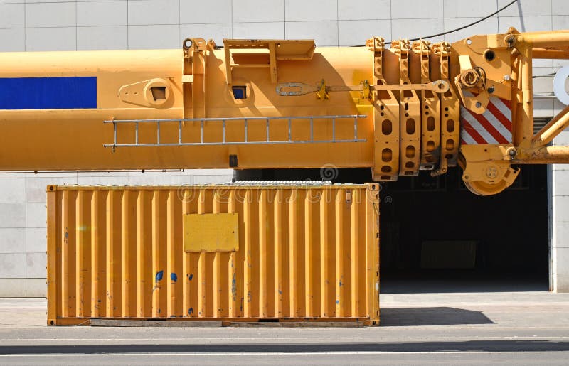 Crane container stock photo. Image of crate, transportation - 16384290