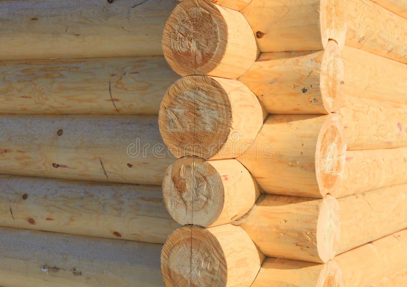 Part of the log cabin stock photo. Image of scene, brown - 13429444