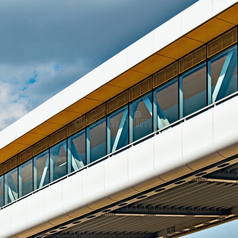 Part of the Long Modern Crosswalk. Stock Image - Image of overground ...