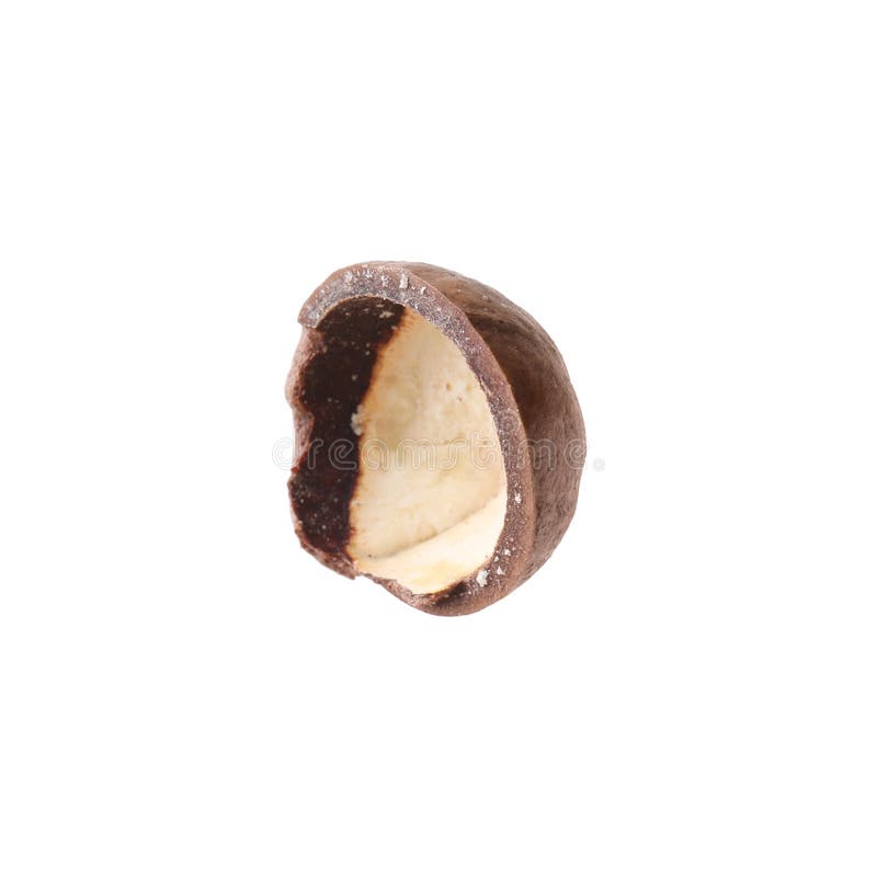 Part Macadamia Nut Shell Isolated White Stock Photos - Free & Royalty ...