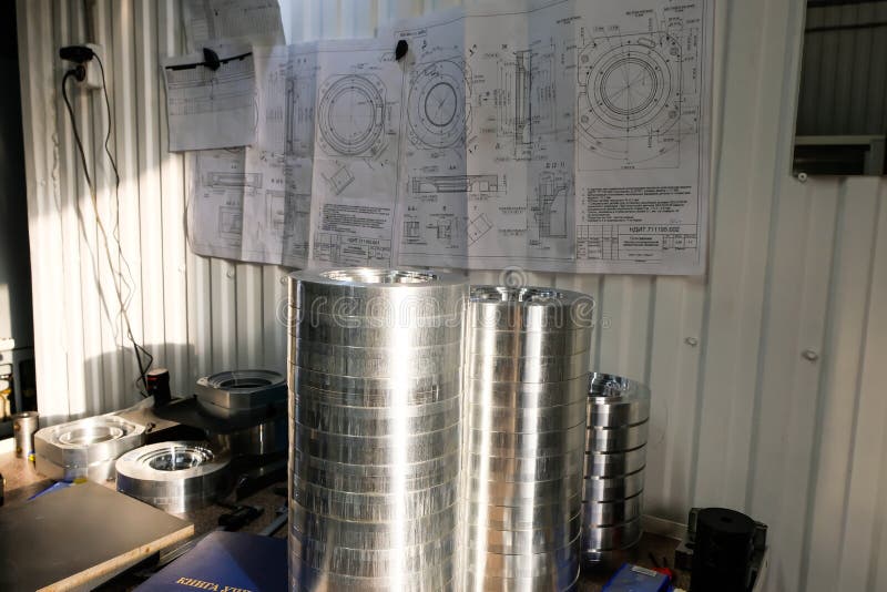 Part Made on Cnc Machine. Metal Case of the Device Stock Photo - Image ...