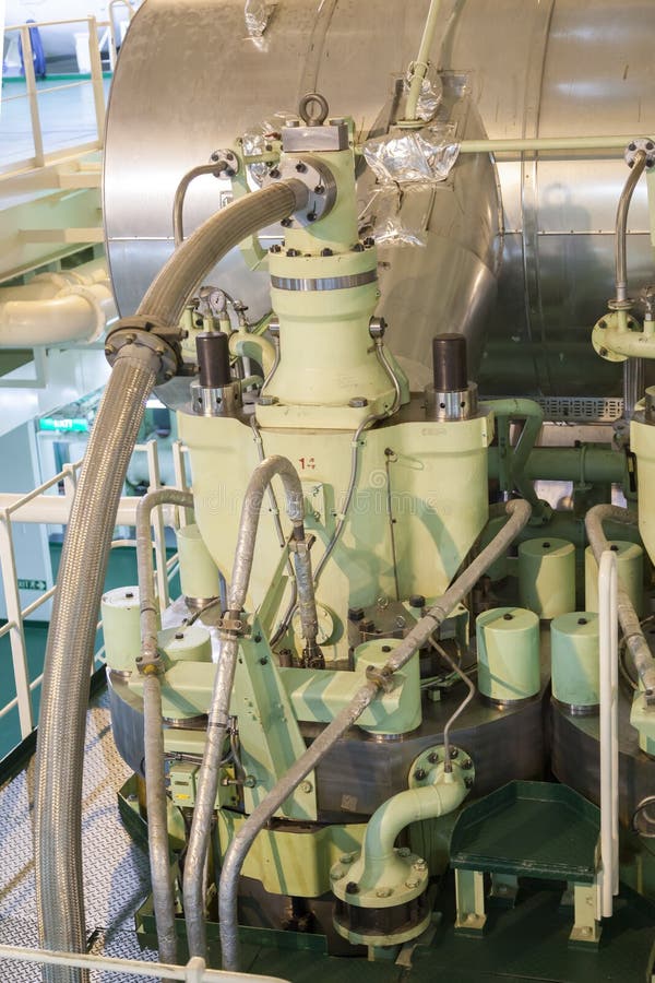 Main engine of a big ship stock image. Image of energy - 107950285