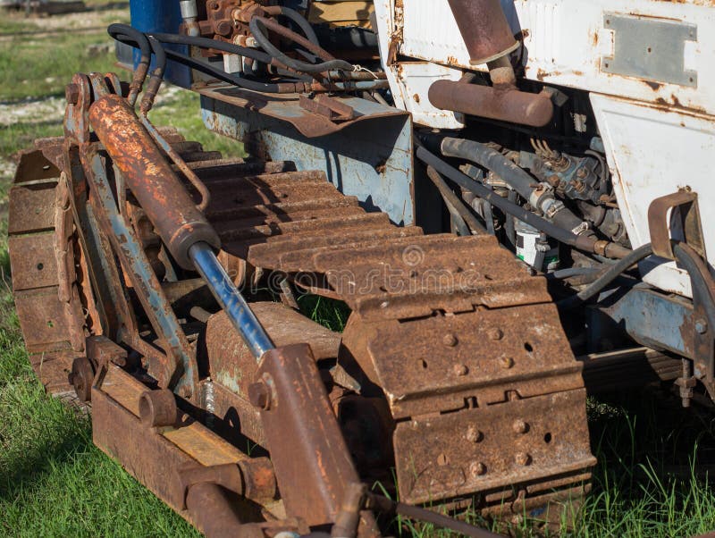 Part of the Main Running Caterpillar Chain Stock Image - Image of ...