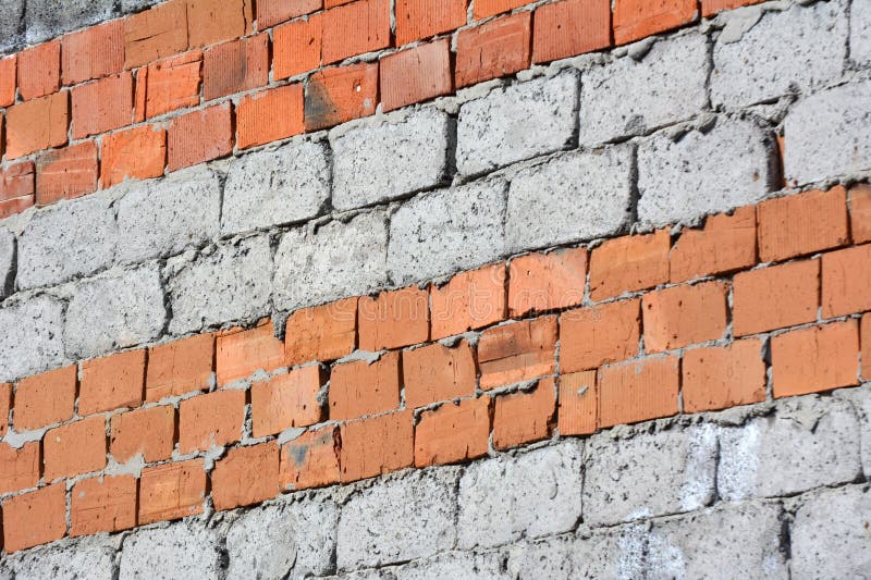 Part of the Masonry Wall of the Building Stock Photo - Image of brick ...