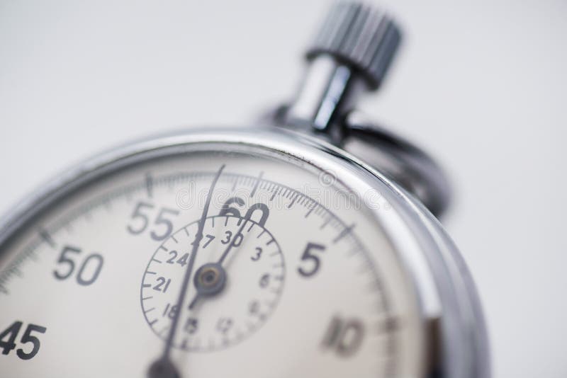 Stopwatch, close up stock image. Image of chrome, metering - 114909111