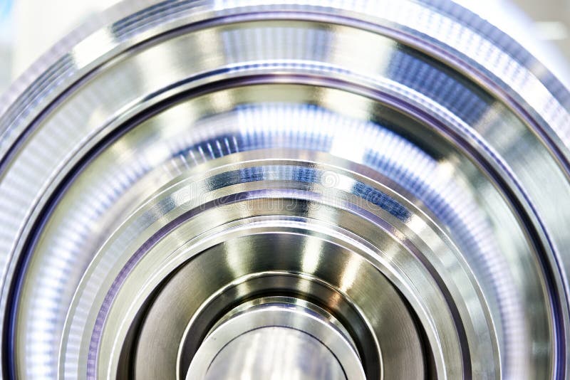 Part of Gas Turbine Engine Rotor Stock Image - Image of circle, large ...