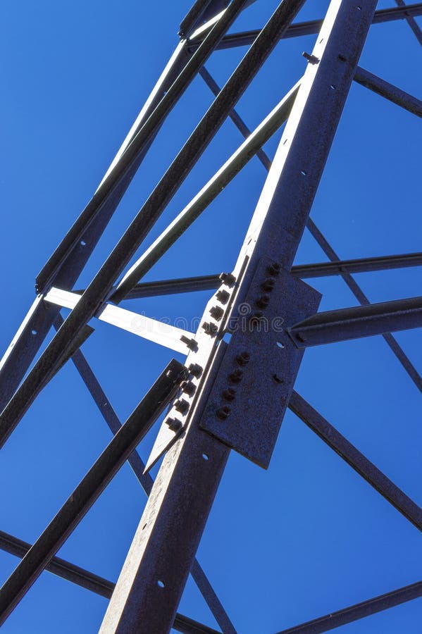 Part of the Metal Structure Against the Blue Sky. Editorial Stock Image ...
