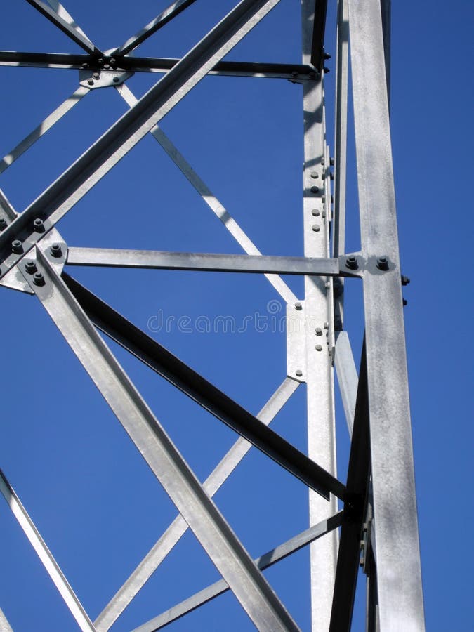 Part of Metallic Construction Stock Image - Image of background ...