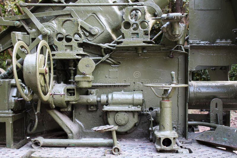 Part of Military cannon stock image. Image of panzer - 59605223