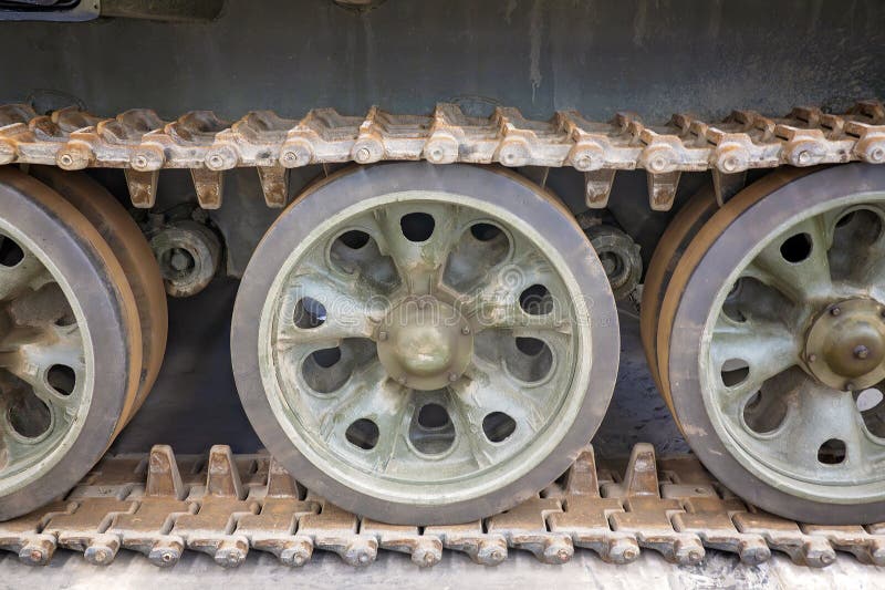Part of a Military Tank and Its Components Stock Photo - Image of ...