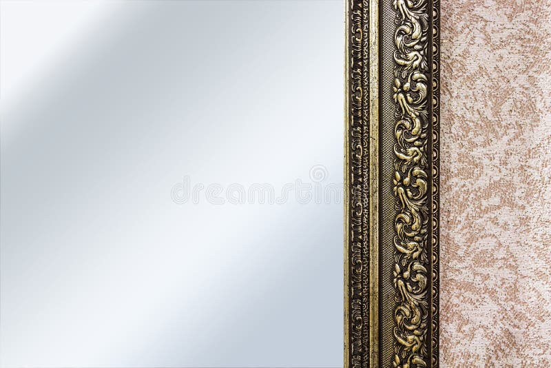 Part of the mirror frame stock image. Image of feature - 64958709