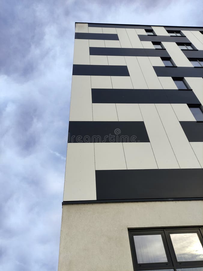 Part of Modern Building. Office or Residential Architecture Stock Photo ...