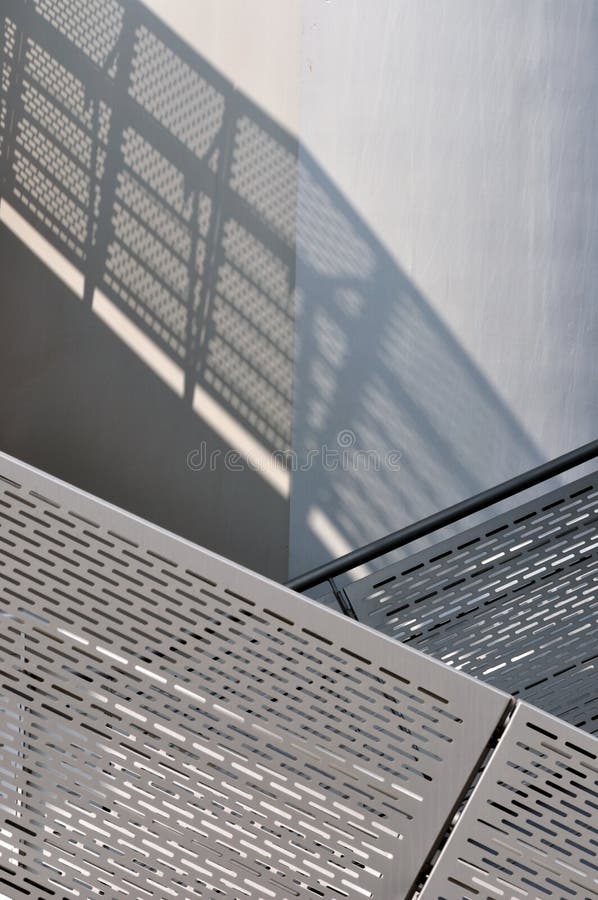 Part of Modern Building and Shadow Mapping Stock Photo - Image of ...