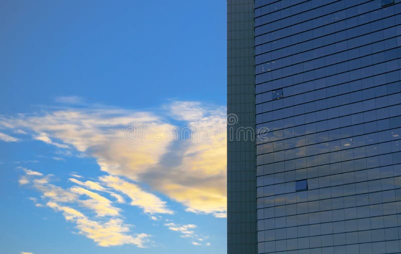 The Part of Modern High Rise Building Stock Photo - Image of ...