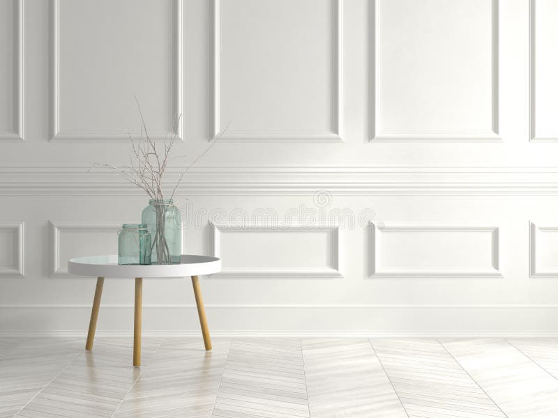 Part of Modern Interior Design 3D Rendering Stock Image - Image of ...