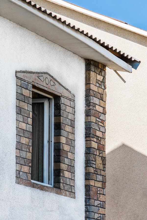 Part of the Modern Interior of the Facade of the House with White ...