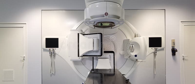 A Part of Modern Linear Accelerator in Oncological Cancer Therapy Stock ...