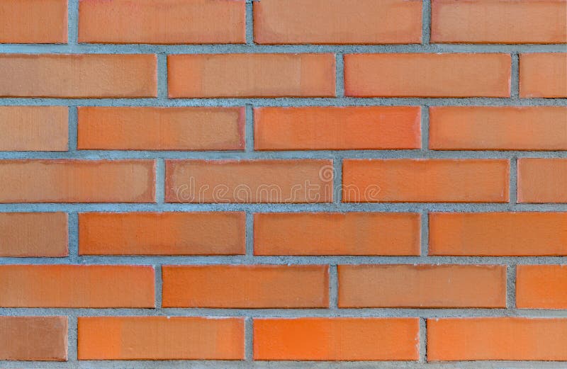 Part of Modern Red Clay Brick Masonry Stock Photo - Image of concrete ...