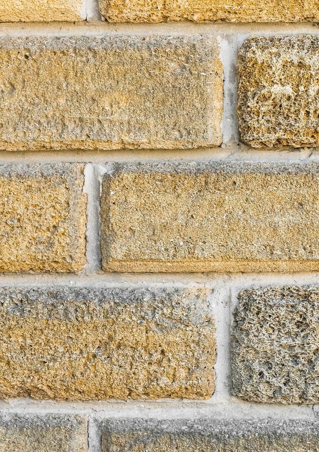 Part of Modern Wall Interior with Brick Shell Limestone Blocks Texture ...