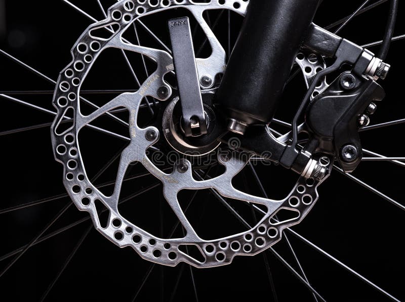 Part of Mountain Bike Brake Disc Stock Image - Image of black, group ...