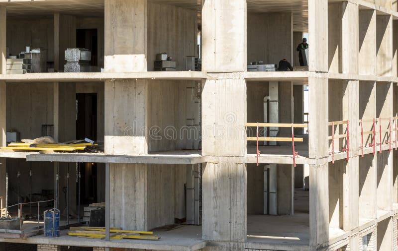 Part of a Multi-storey Residential Building Under Construction Stock ...