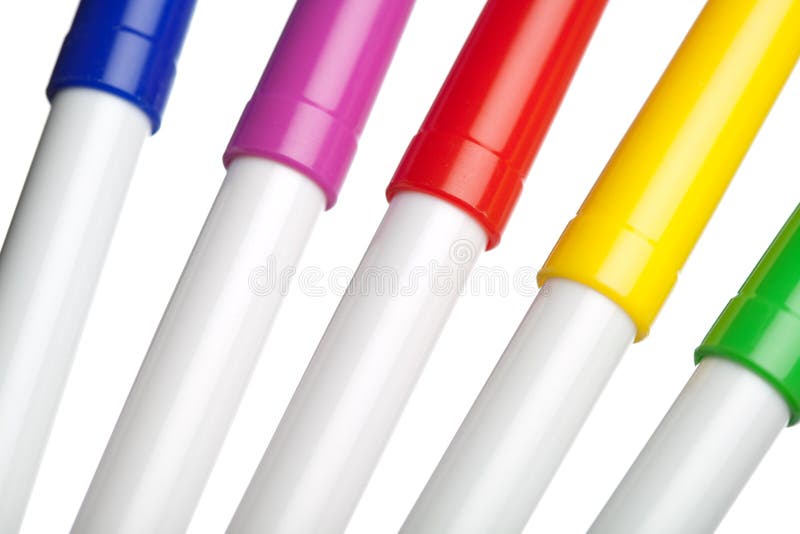 Part of multicolor markers stock photo. Image of multicolored - 13483144