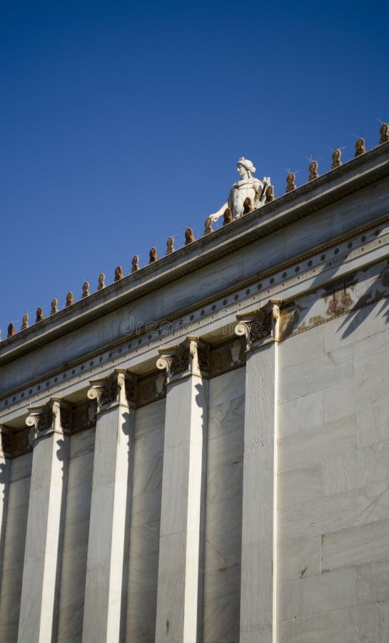 Part of a Neoclassical Building, Athens, Greece Stock Photo - Image of ...
