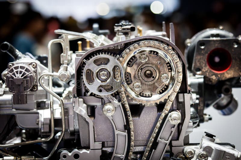 Part of New Car Engine for Motorshow Exhibition Editorial Stock Image ...