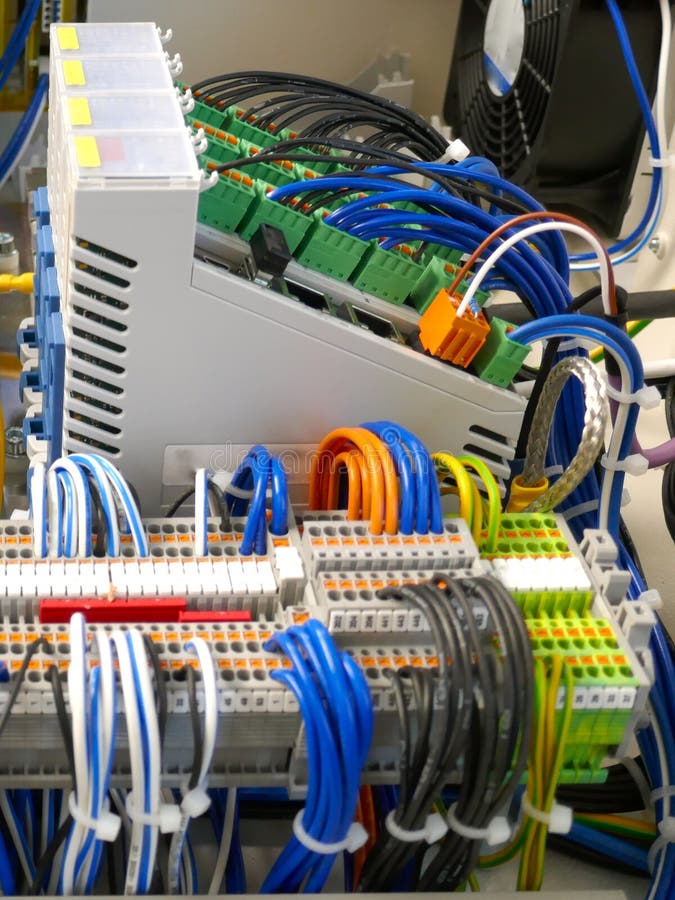 New Control Panel with Static Energy Meters and Circuit-breakers Stock ...