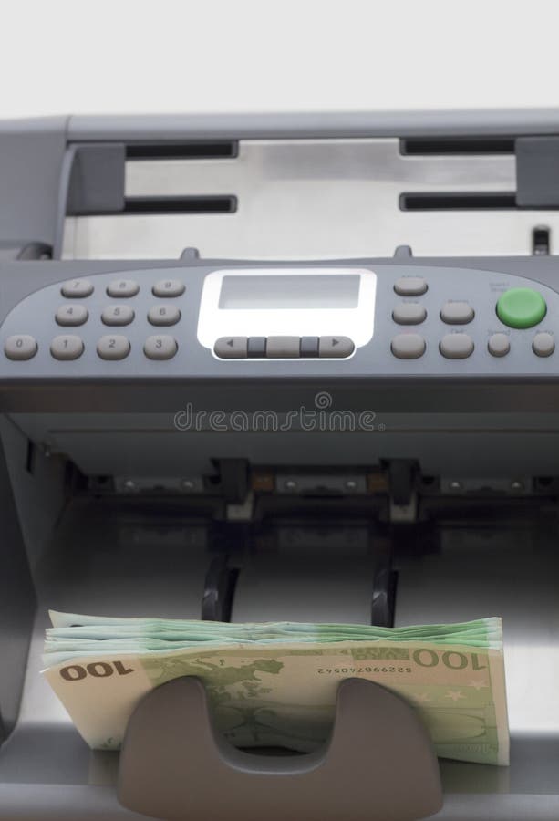 Part Off Money Counting Machine Stock Image - Image of gray, buttons ...