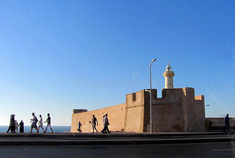 Part of the Old City Wall in Rabat, Morocco Editorial Photography ...