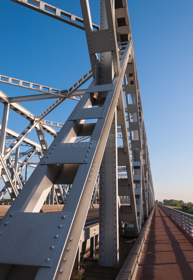 Steel Bridge Detail stock image. Image of rusty, link - 1278175