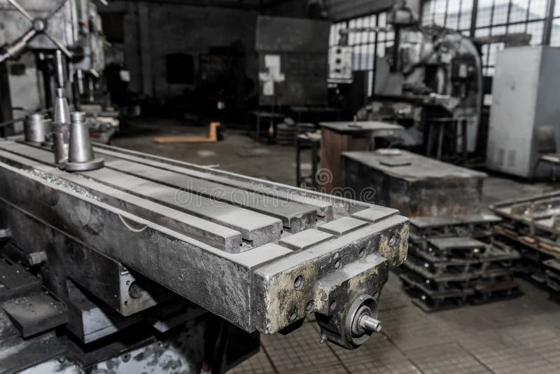 Part of an Old Horizontal Milling Machine of Equipment and Tools for ...