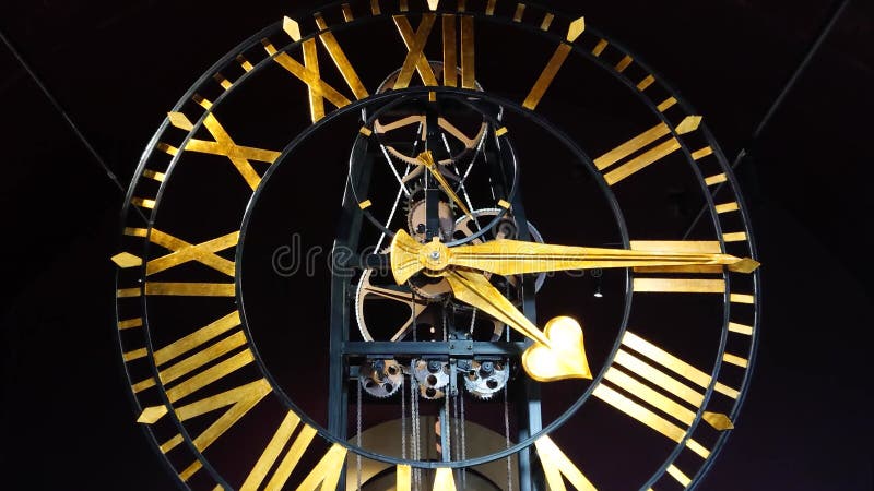 Part of the Old Mechanism of the Great Magical Clock. Stock Footage ...