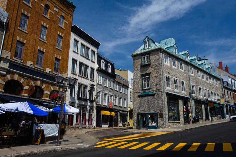 Part of the Old Quebec City, Canada Editorial Stock Photo - Image of ...