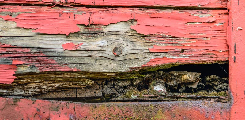 Part of an Old Railway Wagon with Flaking Red Paint Stock Photo - Image ...
