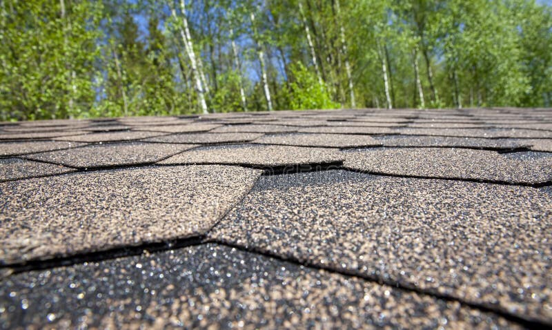 Part of the Old Roof of the Building Made of Modern Soft Material Stock ...