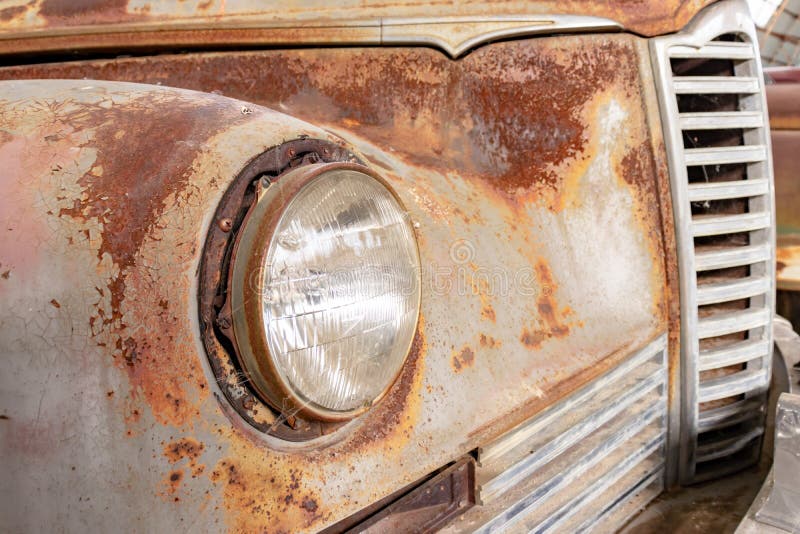Part of an Old Rusty Car, Auto Repair Concept Stock Image - Image of ...