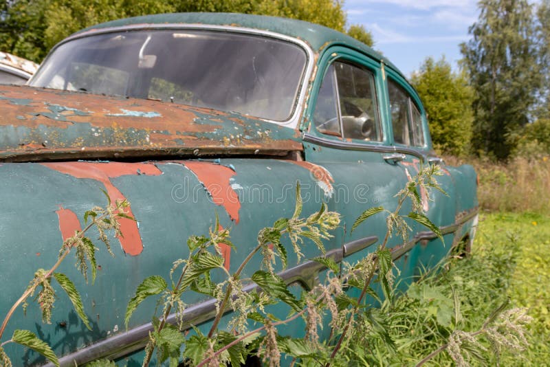 Part of an Old Rusty Car, Auto Repair Concept Stock Image - Image of ...