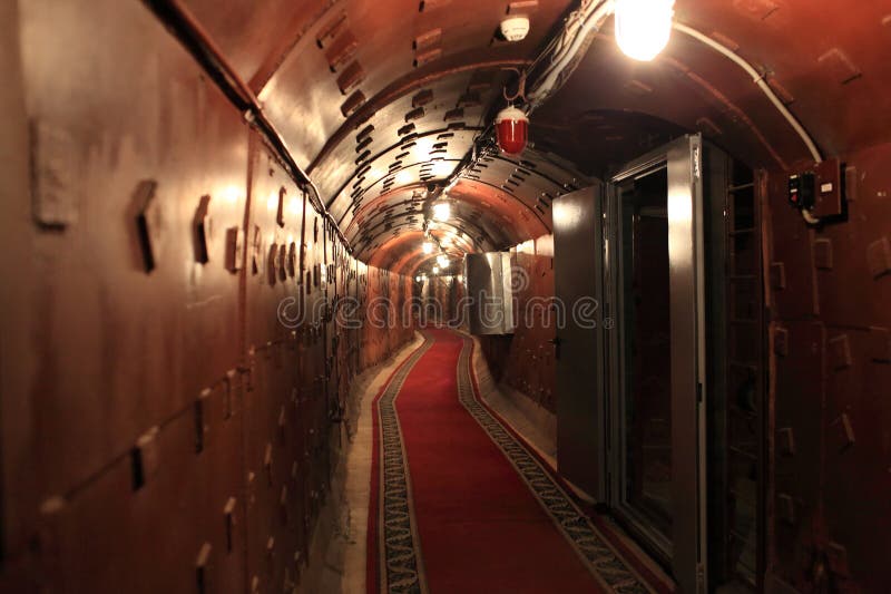 Part of old soviet bunker stock image. Image of interior - 49711801