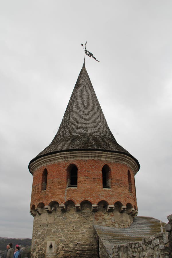 Part of the Old Stone Castle Building Stock Photo - Image of city ...