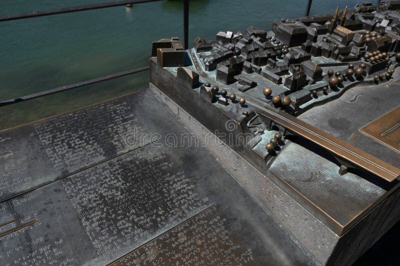 Bronze model of the castle stock photo. Image of building - 40488136