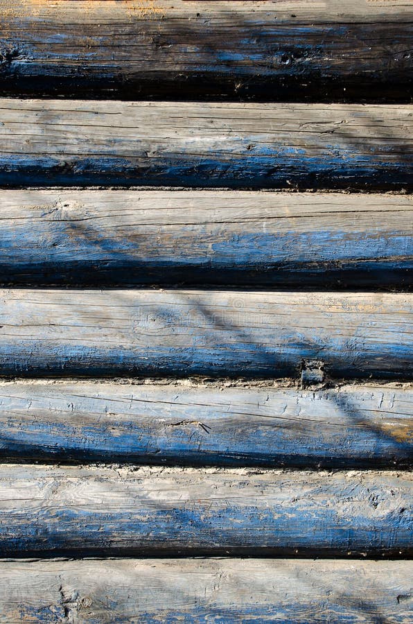 Part of the Wall Made of Wooden Logs Stock Image - Image of design ...