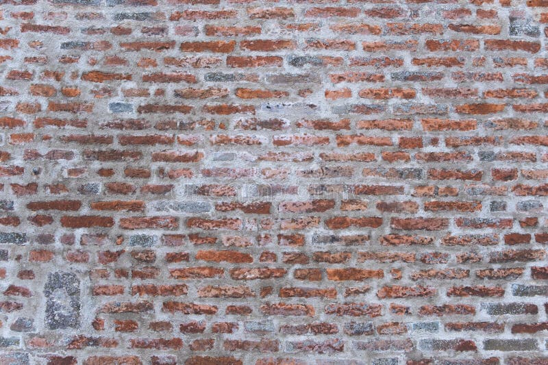 Part of the Old Wall with Quality Brown Bricks. Stock Photo - Image of ...