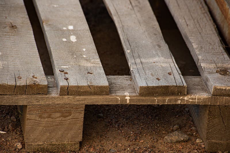 A Old Broken Pallet stock image. Image of site, wood - 131145281